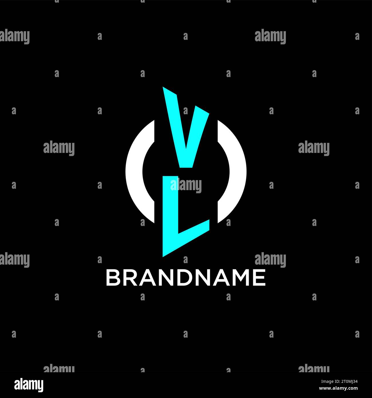 VL circle monogram logo design ideas Stock Vector Image & Art - Alamy