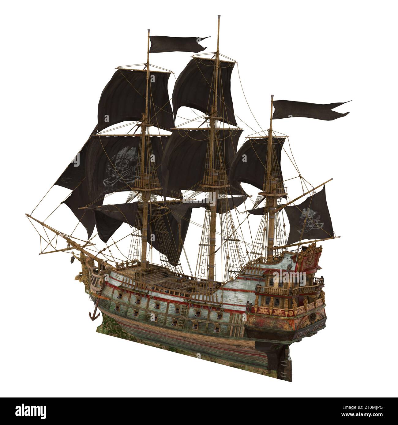 Marine ship pirate sailor Cut Out Stock Images & Pictures - Alamy