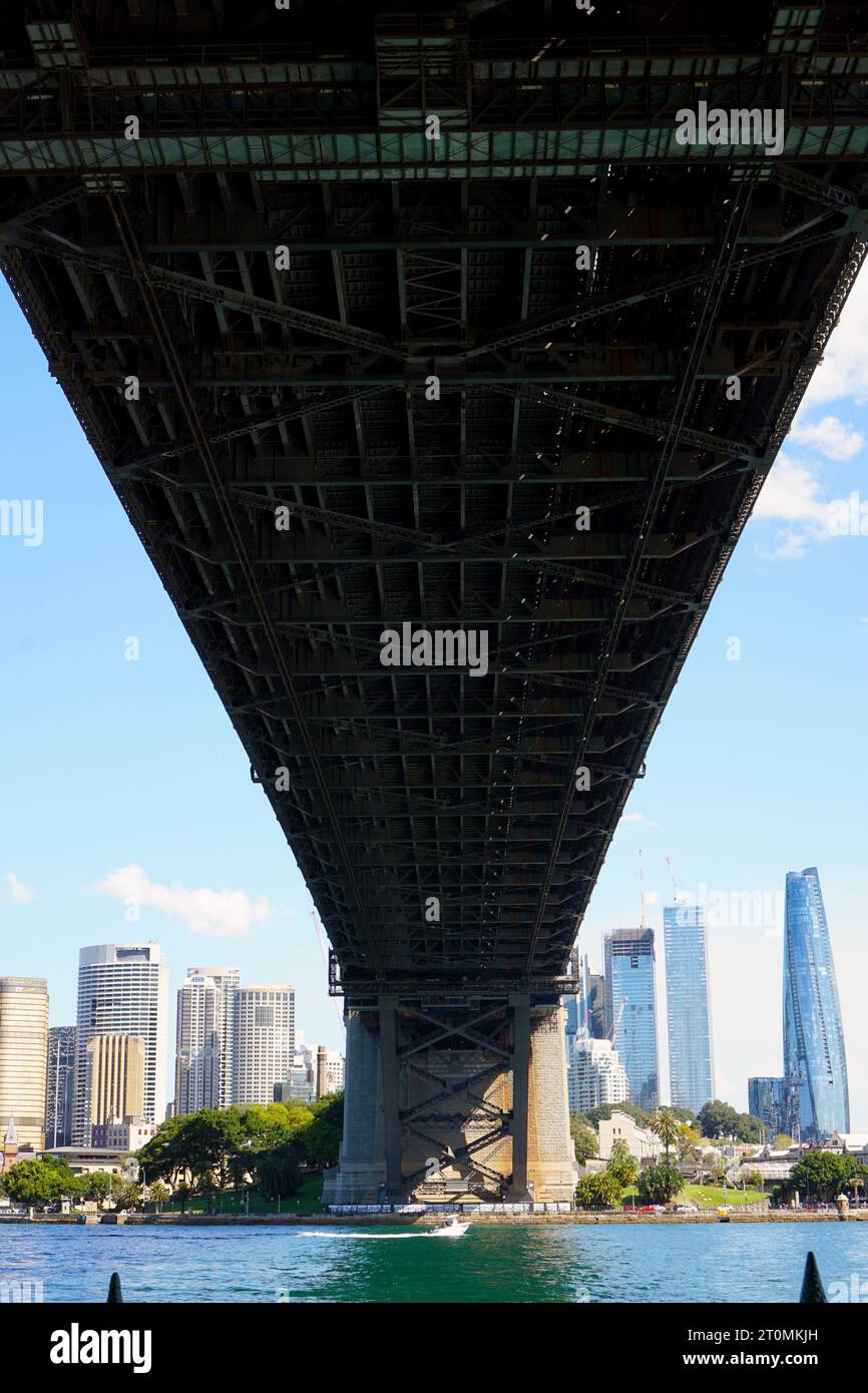 Bottom of Harbour Bridge, Sydney, Australia Stock Photo - Alamy