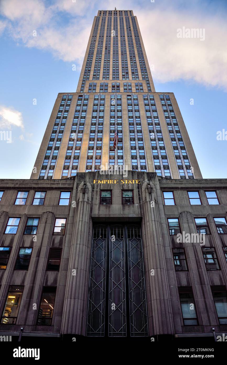 The Facade of the Empire State Building - Manhattan, New York City ...