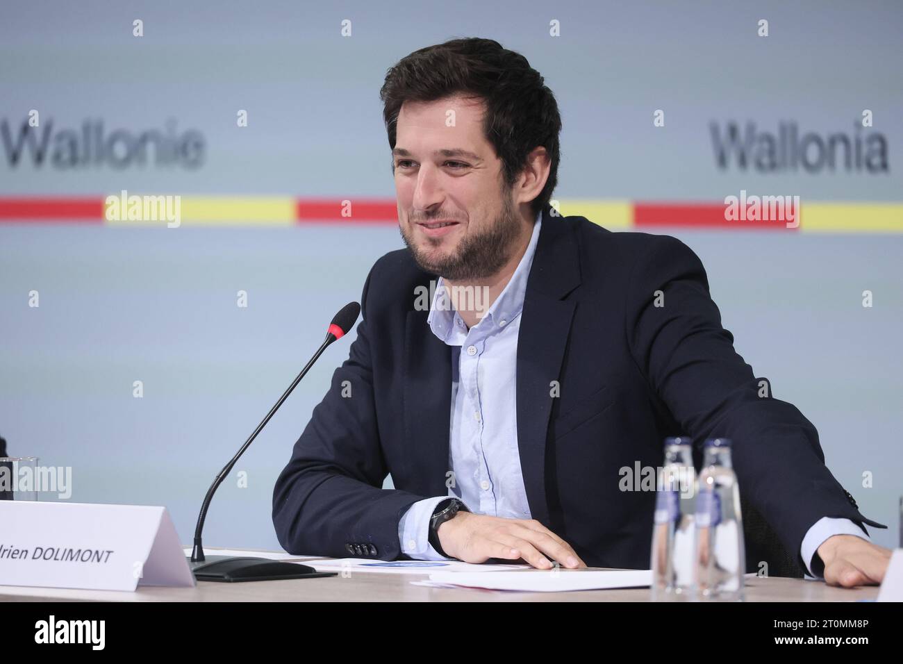 Namur, Belgium. 08th Oct, 2023. Walloon Minister of Budget and Finances ...