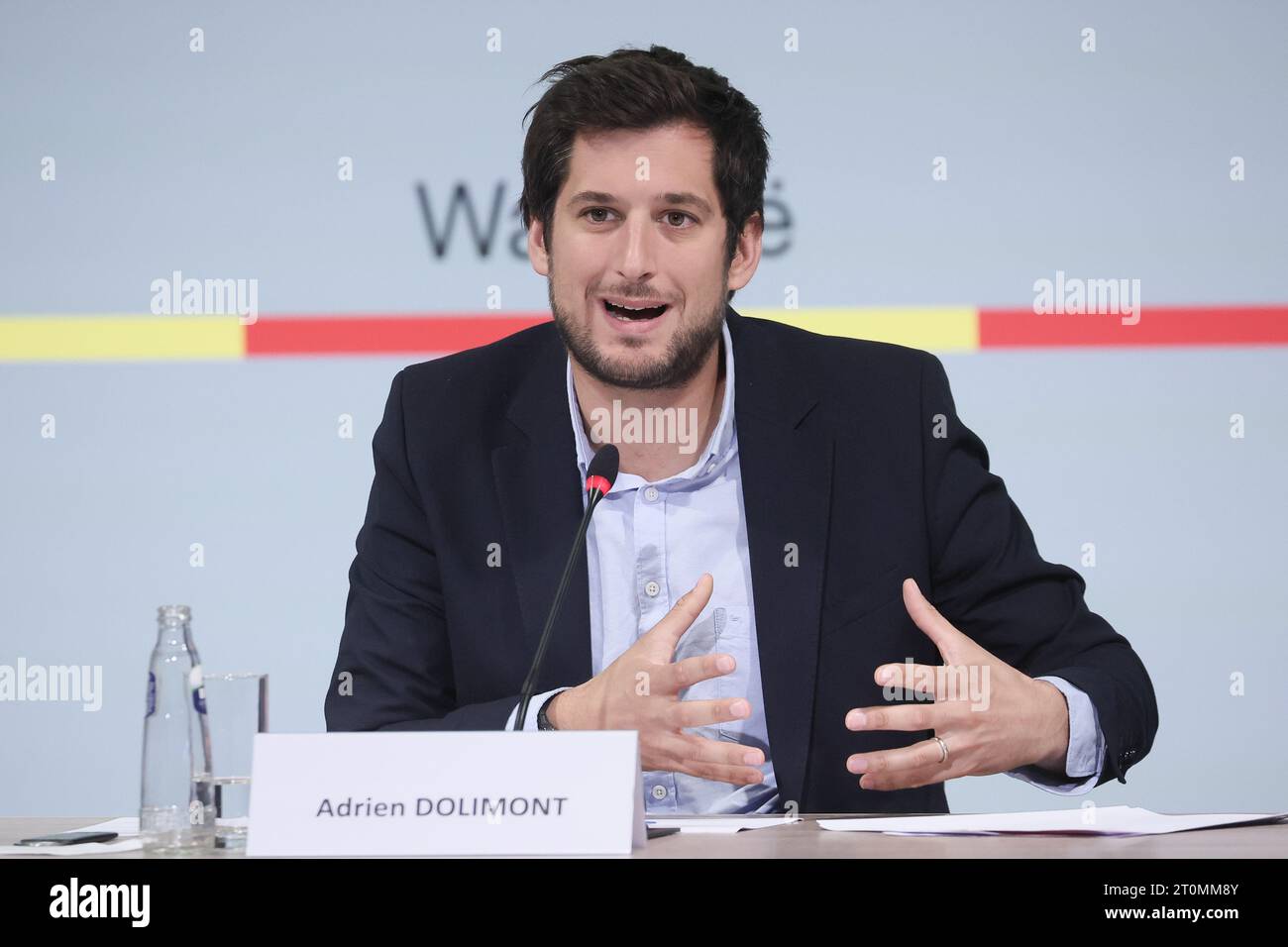 Namur, Belgium. 08th Oct, 2023. Walloon Minister of Budget and Finances ...