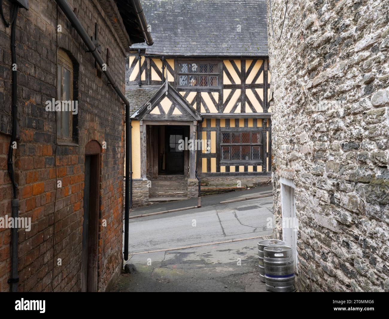 Architectural Details at Bishop's Castle, Shropshire, England, UK Stock ...
