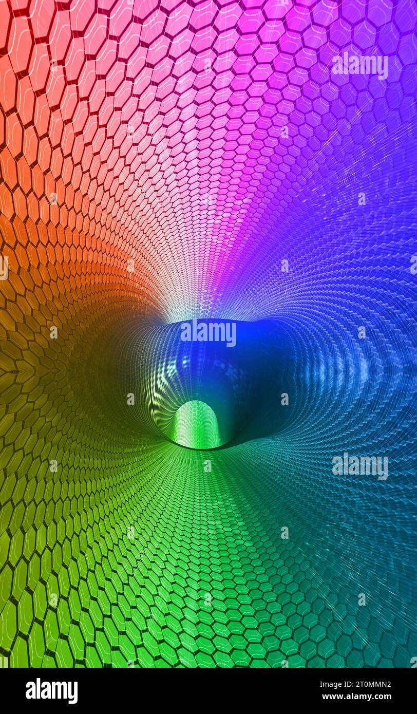 Rainbow colors technology background 3d rendering vertical Stock Photo ...