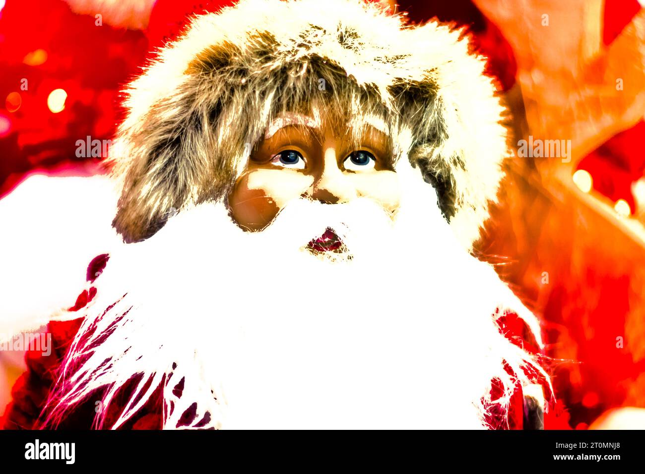Santa Claus arrives from the great cold of Northern Europe Stock Photo ...