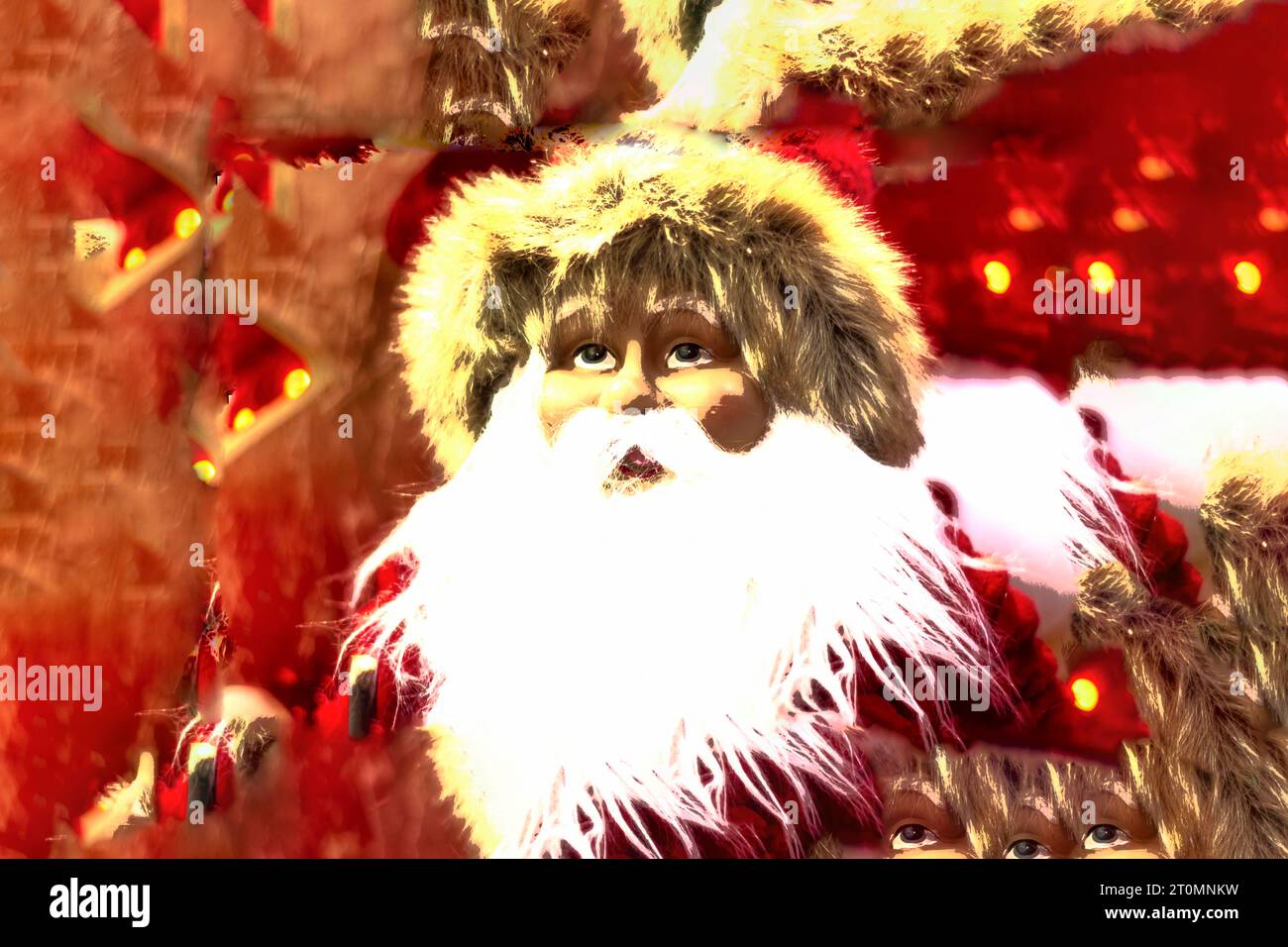 Santa Claus arrives from the great cold of Northern Europe Stock Photo ...