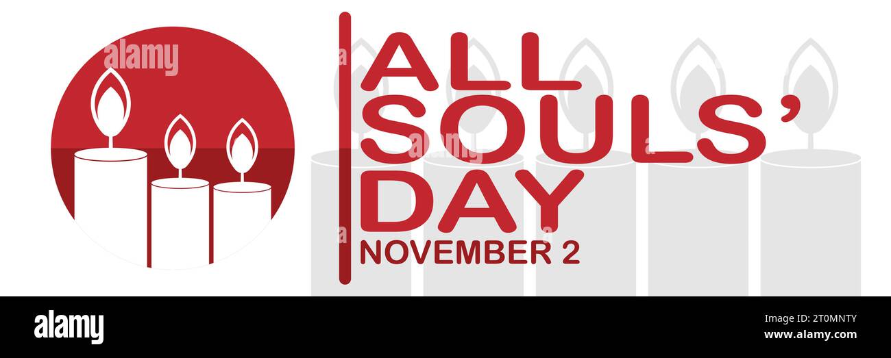 All Souls' Day Vector illustration. November 2. Holiday concept ...