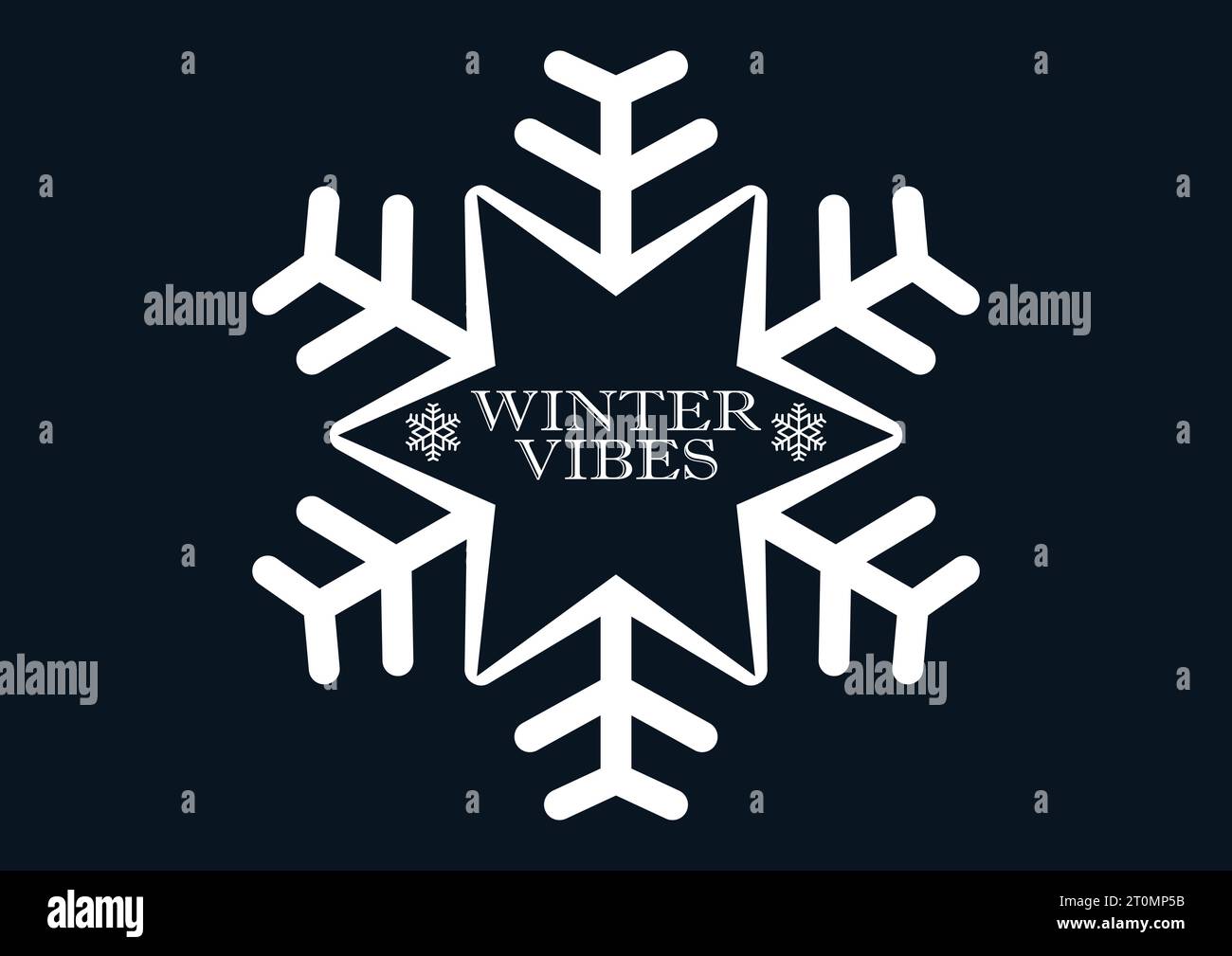 Winter Vibes concept Vector illustration. Suitable for greeting card ...