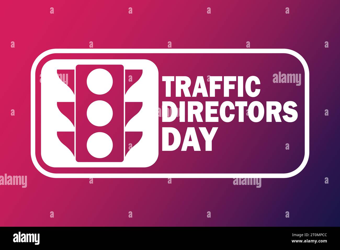 Traffic Directors Day Vector Illustration. Suitable for greeting card ...