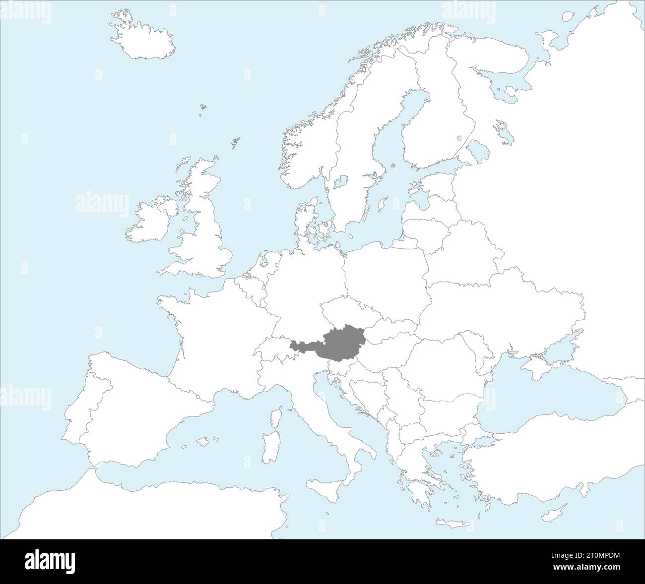 Location map of the REPUBLIC OF AUSTRIA, EUROPE Stock Vector Image ...