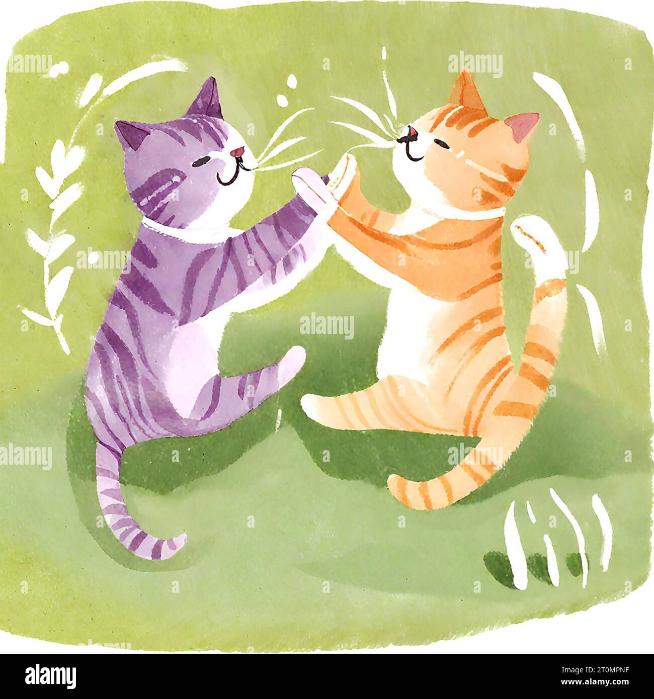 (Two little cats #2) Two charming kittens, every moment is a delightful ...