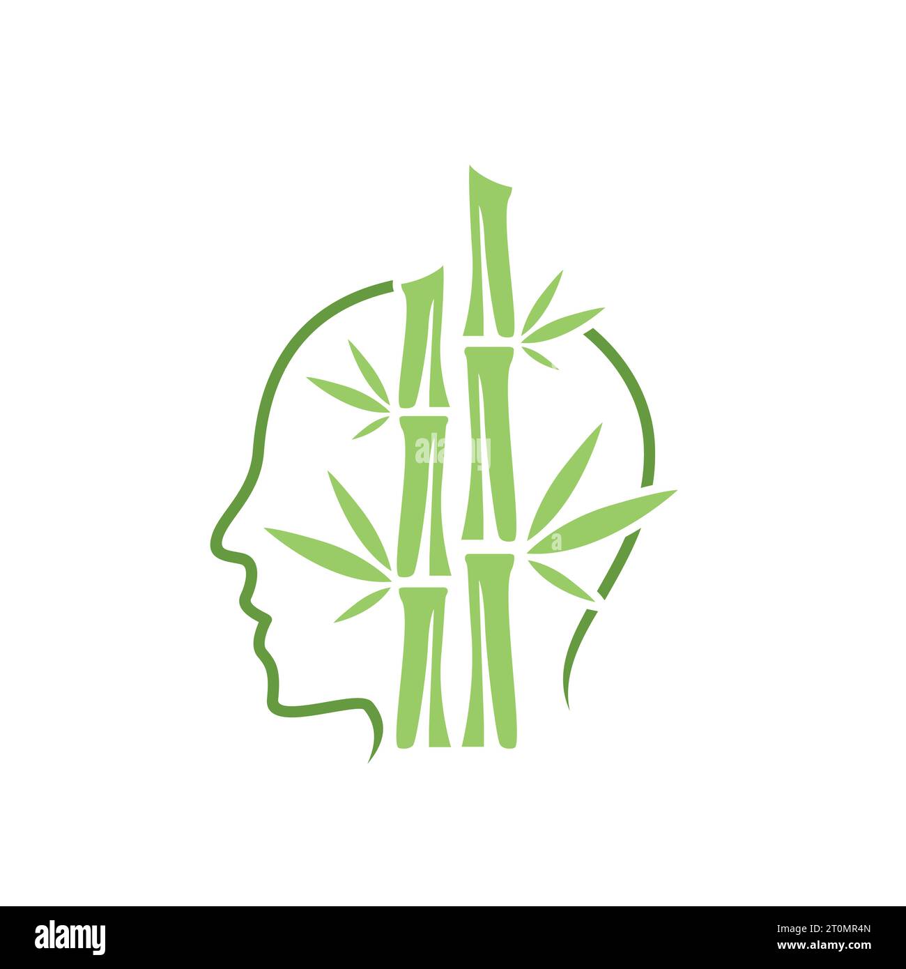 Psychology Mental Health Logo Template on white Background Stock Vector ...