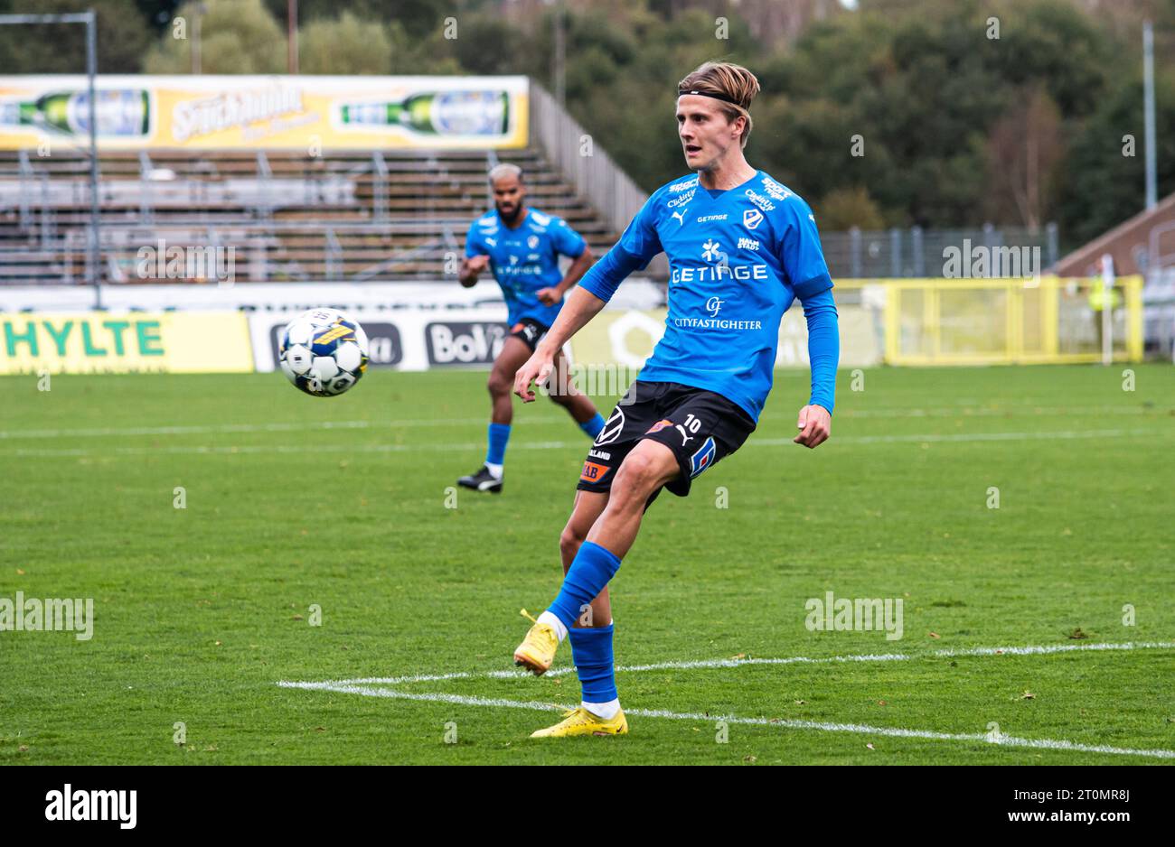 Halmstad, Sweden. 07th Oct, 2023. Erik Ahlstrand (10) of Halmstad BK seen during the Allsvenskan ...