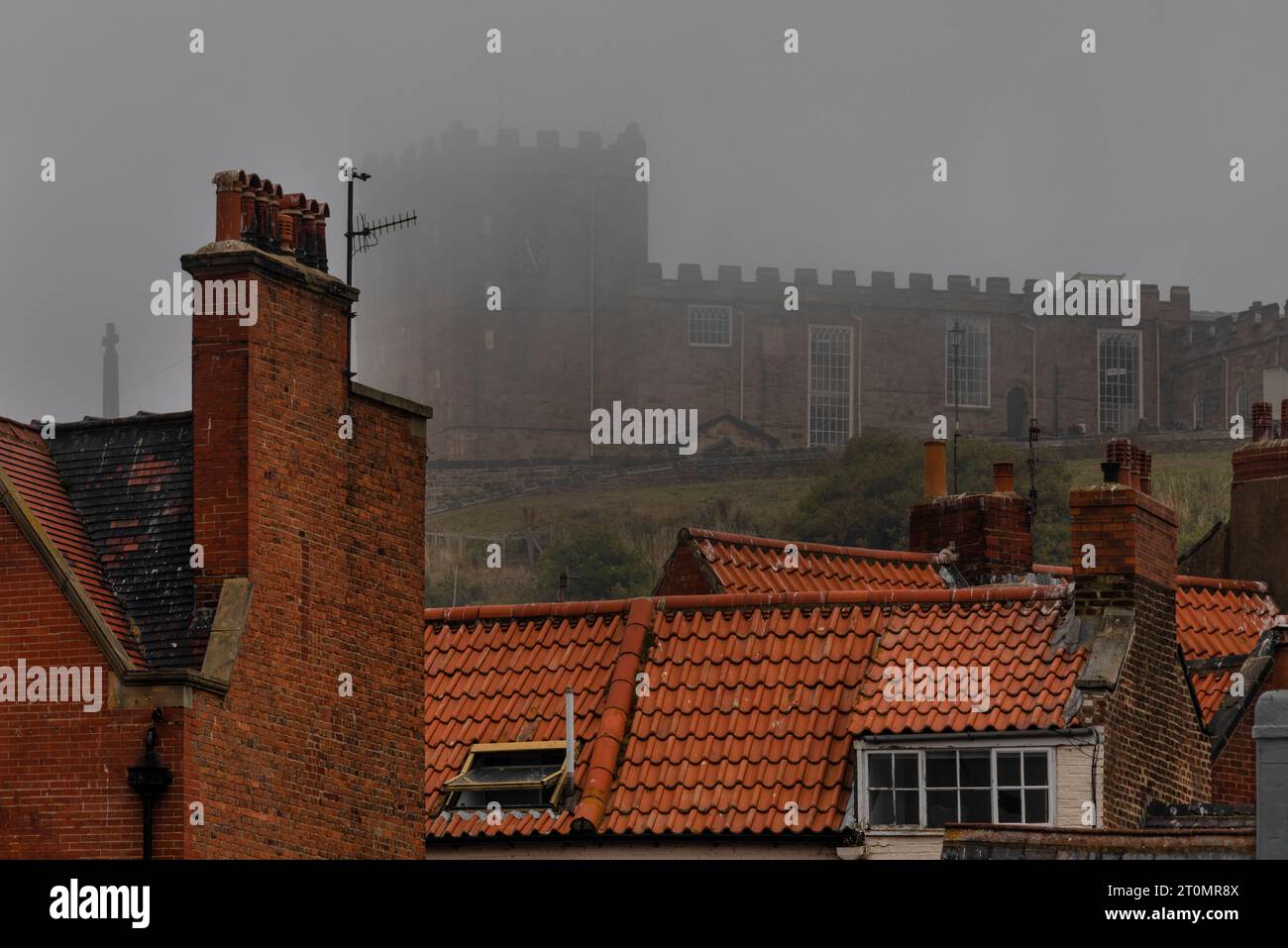 Whitby is a seaside town in Yorkshire, northern England, split by the ...