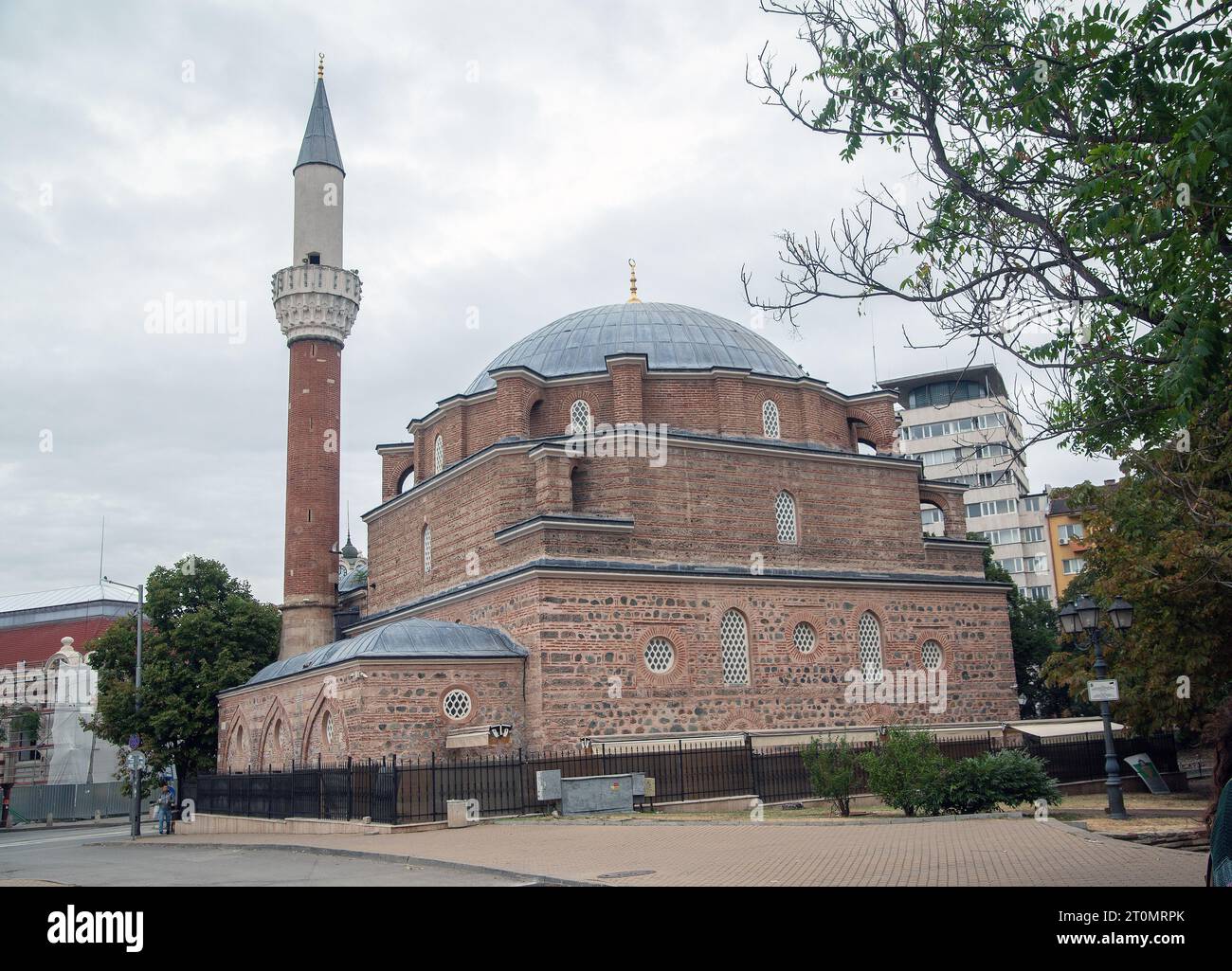 Sofia Bulgaria 16th century Banya Bashi Mosque with its large dome and ...