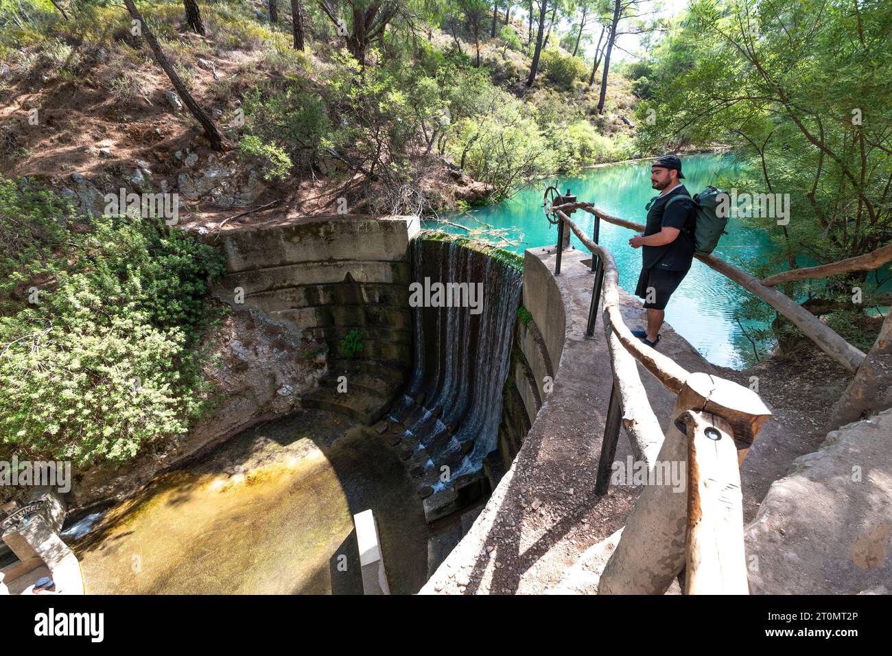 Seven Springs Waterfall, Rhodes Stock Photo - Alamy