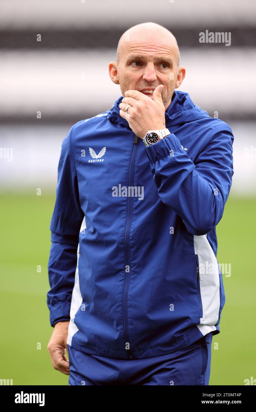 Rangers interim assistant manager Alex Rae during the cinch Premiership ...