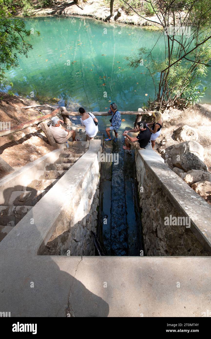 Seven Springs Tunnel, Rhodes Stock Photo - Alamy