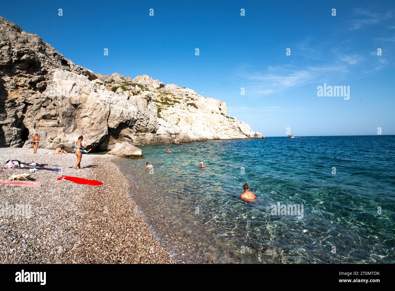 Traganou beach rhodes hi-res stock photography and images - Alamy
