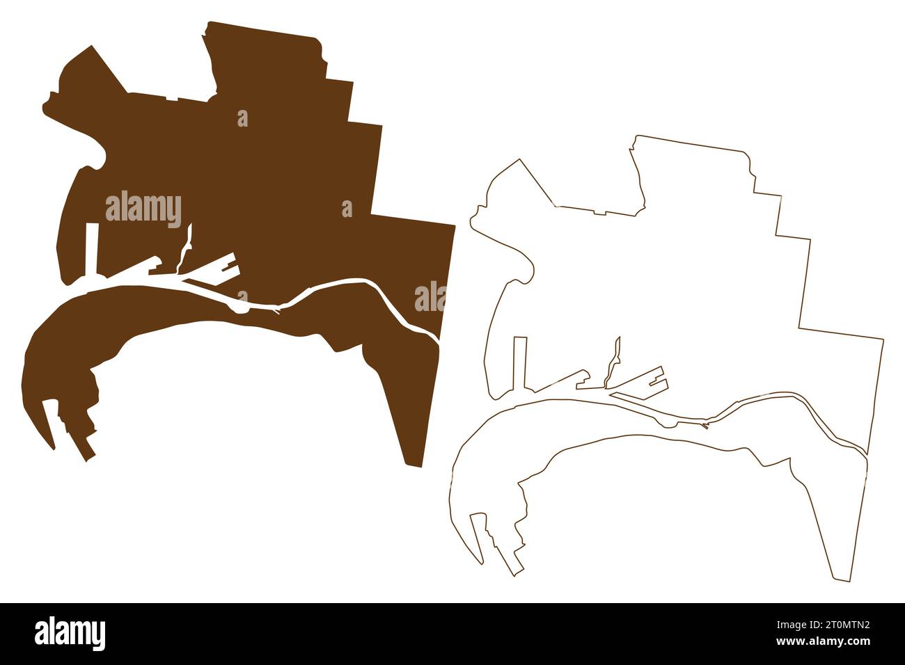 City of Melbourne (Commonwealth of Australia, Victoria state, Vic) map ...