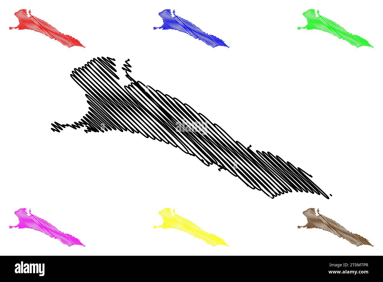 Mingachevir reservoir (Republic of Azerbaijan, Kura River) map vector ...