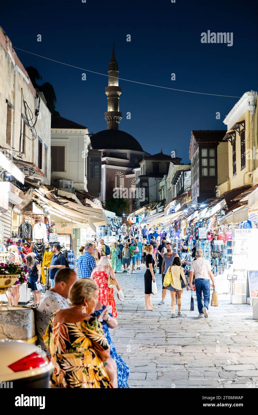 Socrates street rhodes town hi-res stock photography and images - Alamy