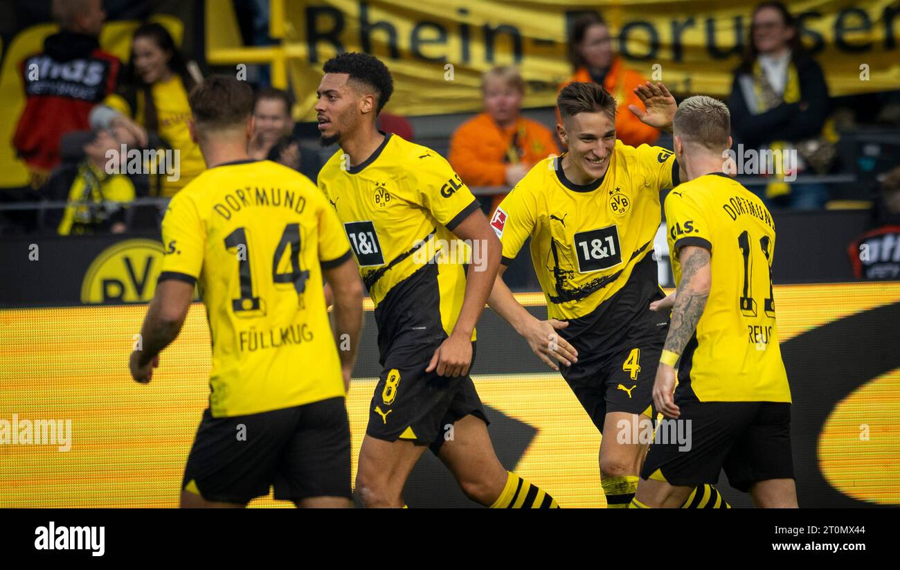 Dortmund, Germany. 07th Oct 2023. Torjubel: Nico Schlotterbeck (BVB ...