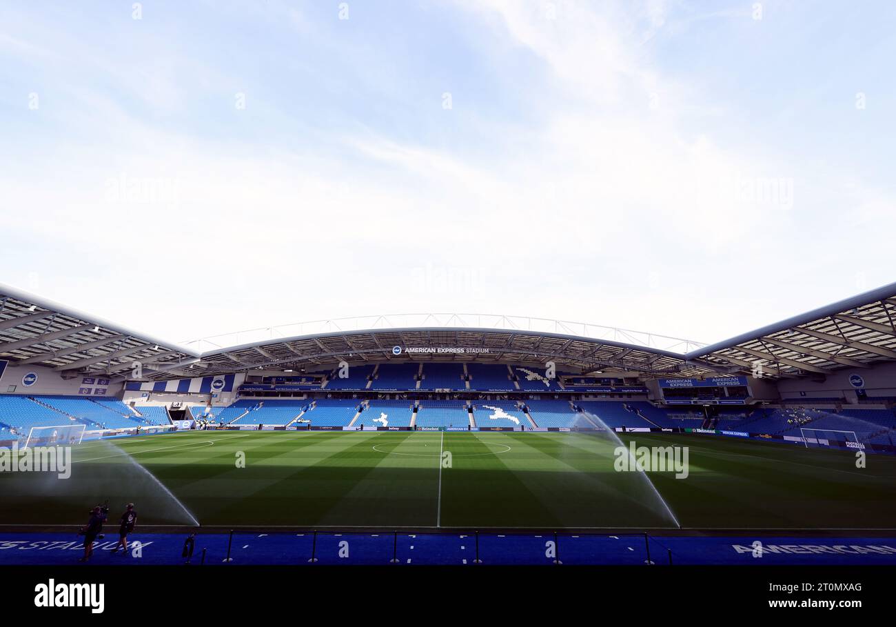 A general view inside the stadium ahead of the Premier League match at ...