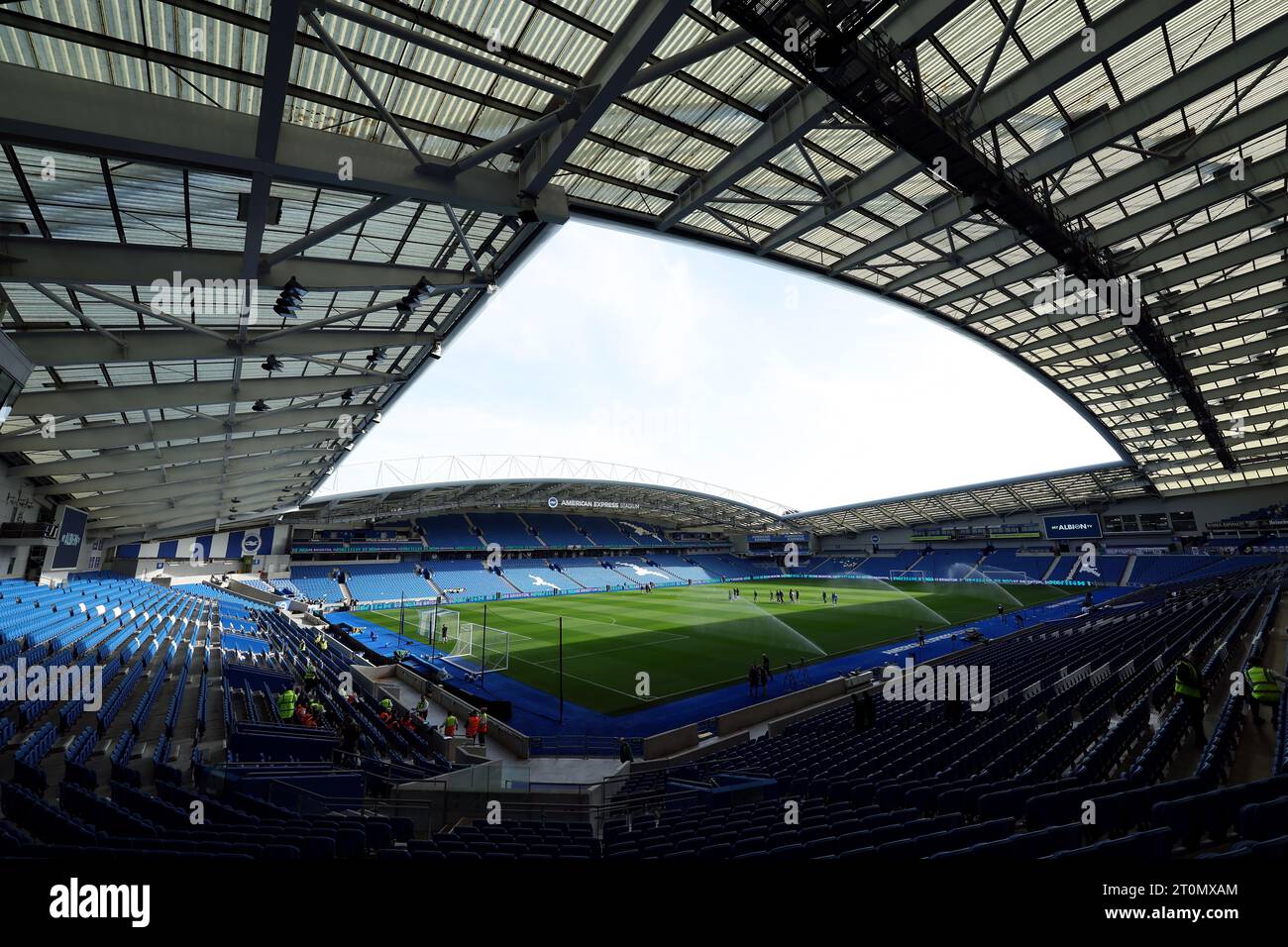 A general view inside the stadium ahead of the Premier League match at ...