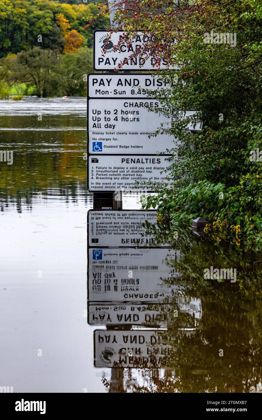 Callander, United Kingdom. 08 October, 2023 Pictured: The highland town ...