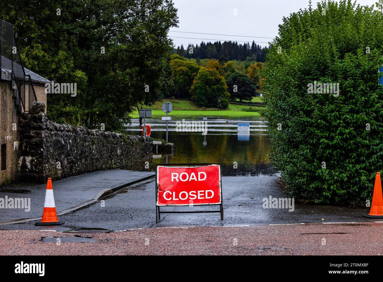 Callander, United Kingdom. 08 October, 2023 Pictured: The highland town ...