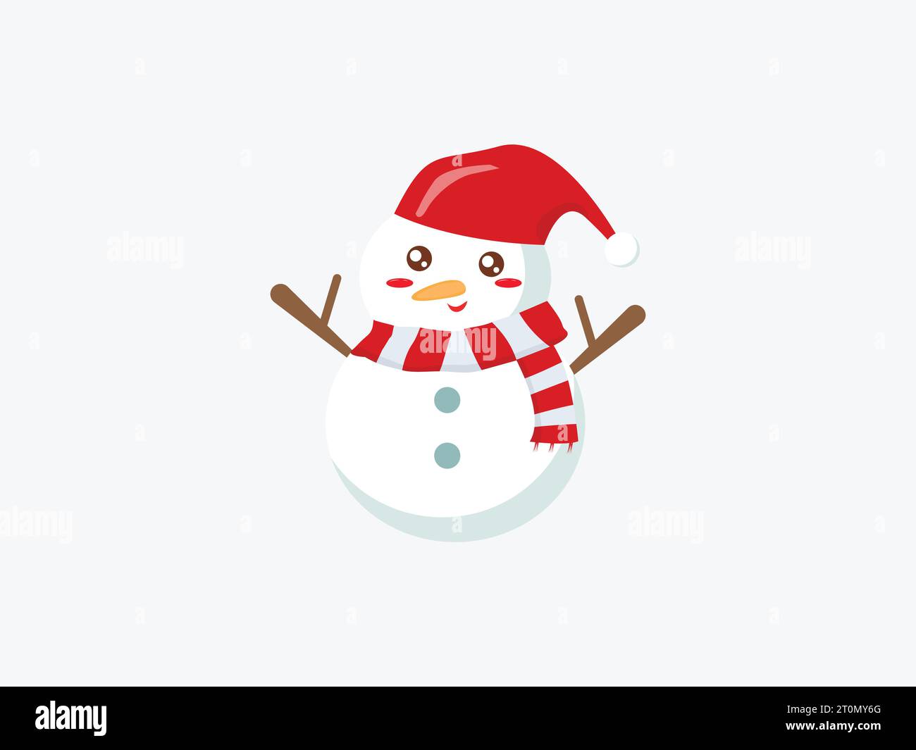 Cute snowman snow ball Stock Vector Images - Alamy