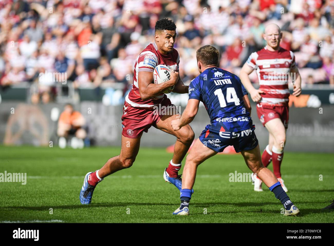 Wigan, England - 7th October 2023 - Kai Pearce-Paul of Wigan Warriors ...