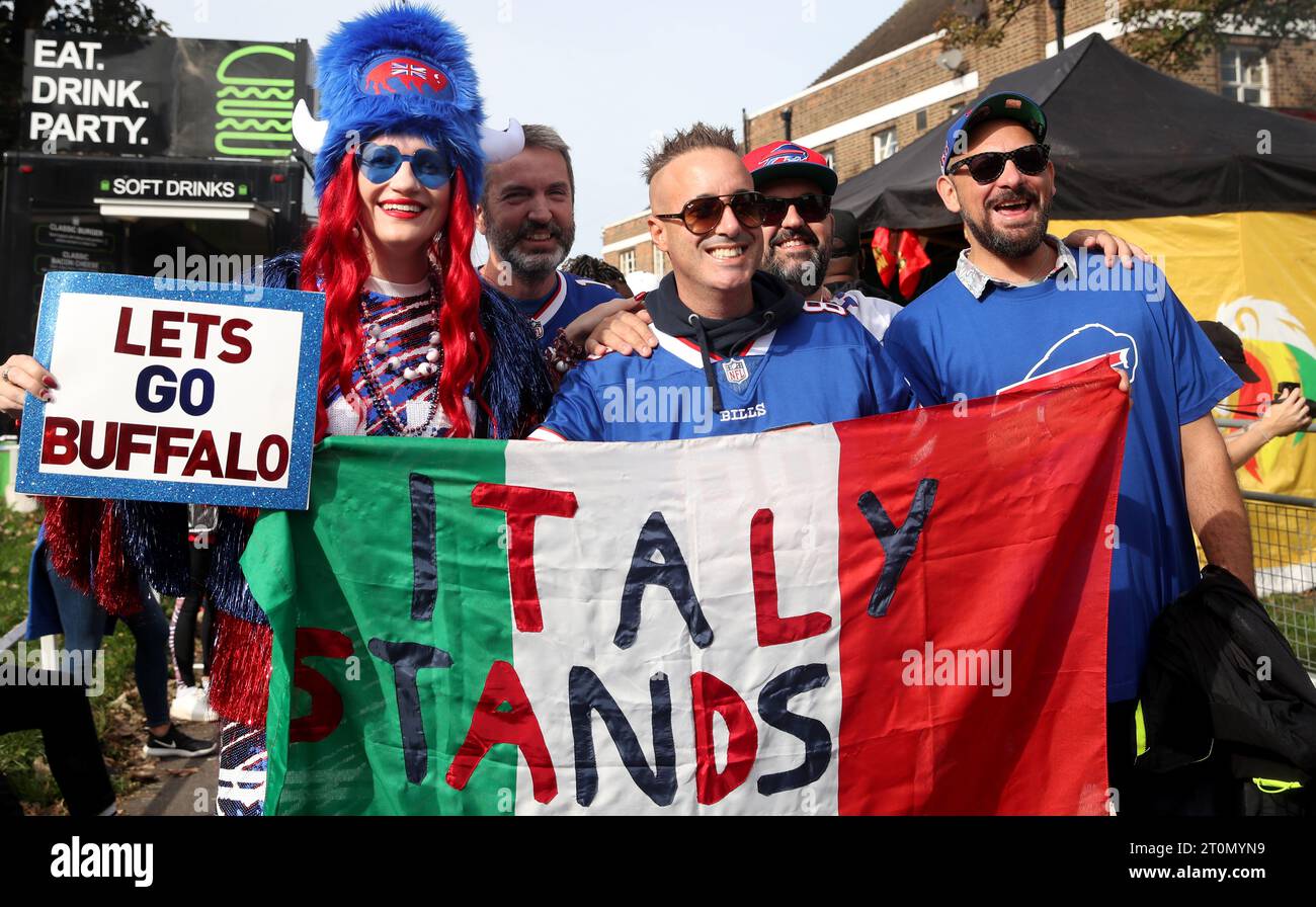 Buffalo Bills fans show their support prior to the NFL international ...