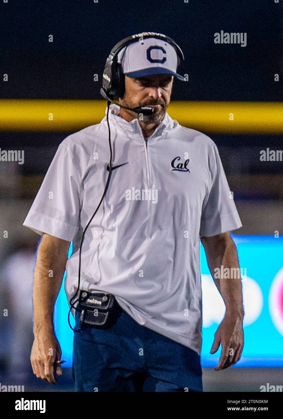 October 07 2023 Berkeley, CA U.S.A. California head coach Justin Wilcox ...