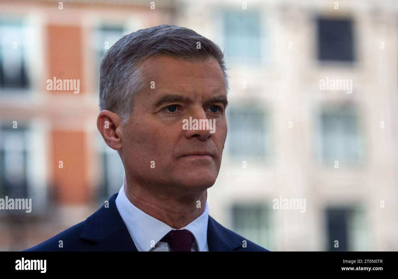 London, England, UK. 8th Oct, 2023. Secretary of State for Transport ...