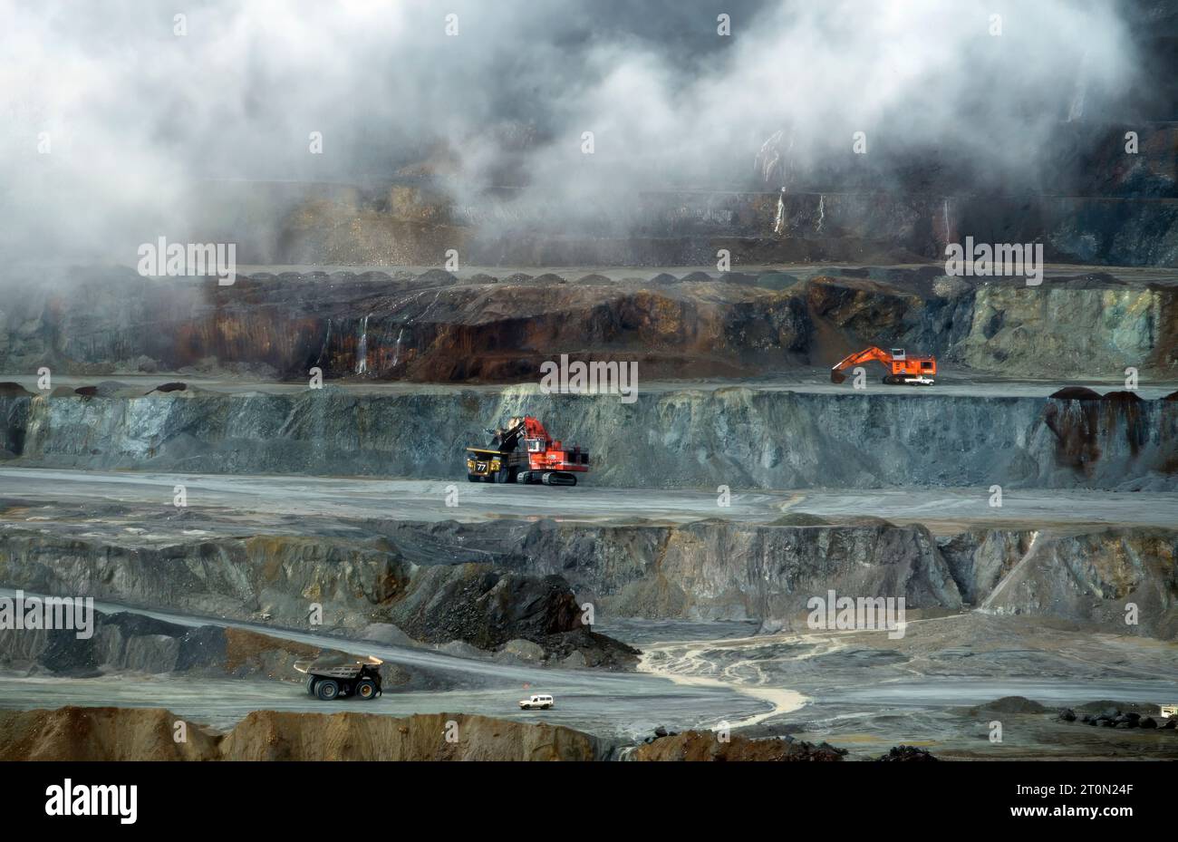 Papua New Guinea: Ok-Tedi Copper mine near Tabubil Stock Photo - Alamy