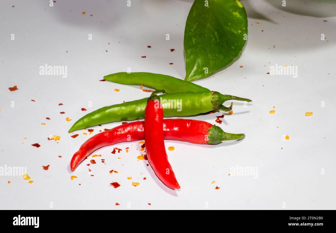 Red Chili Elegance: Fiery Photography on a White Canvas- Spice of Life ...