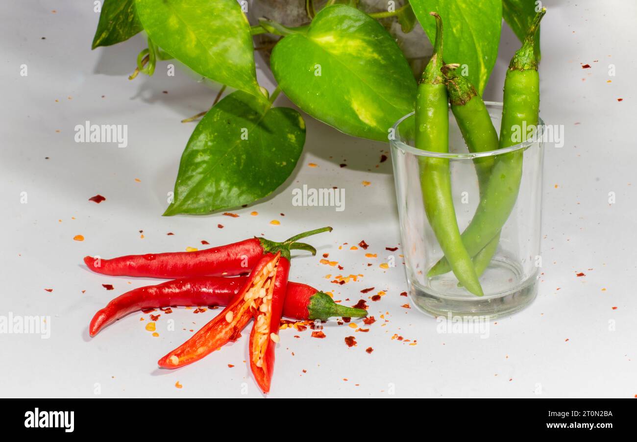 Red Chili Elegance: Fiery Photography on a White Canvas- Spice of Life ...