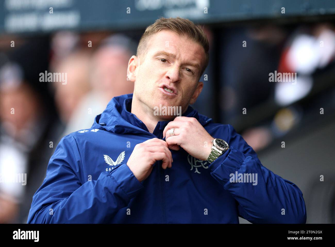 Rangers interim manager Steven Davis before the cinch Premiership match ... Rangers interim manager Steven Davis before the cinch Premiership match ...