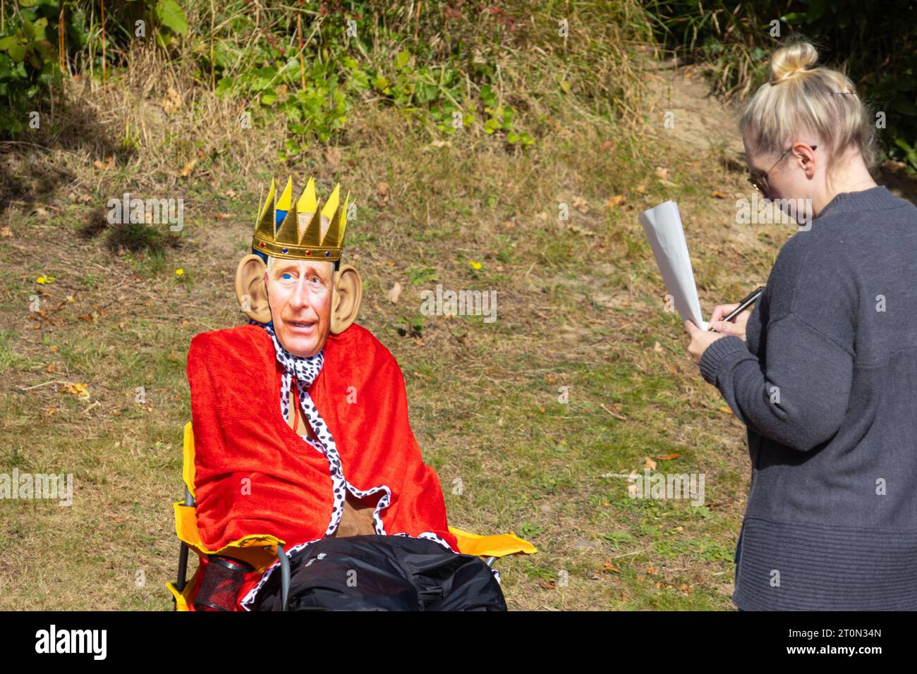 Hamstreet, Kent, UK. 8th Oct, 2023. The annual scarecrow trail is ...