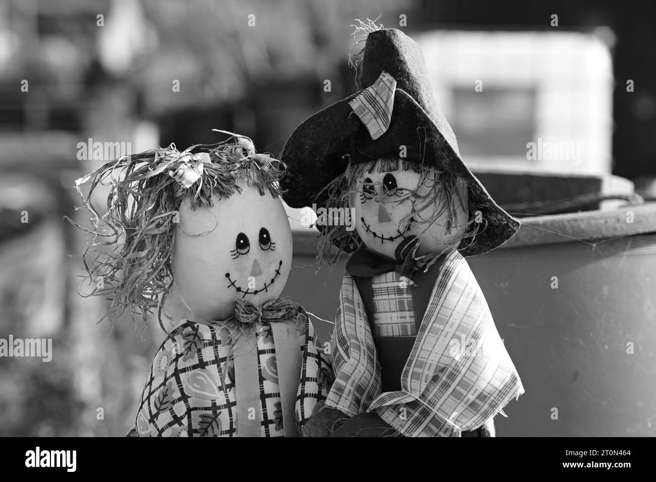 Scarecrows scarecrows Black and White Stock Photos & Images - Alamy