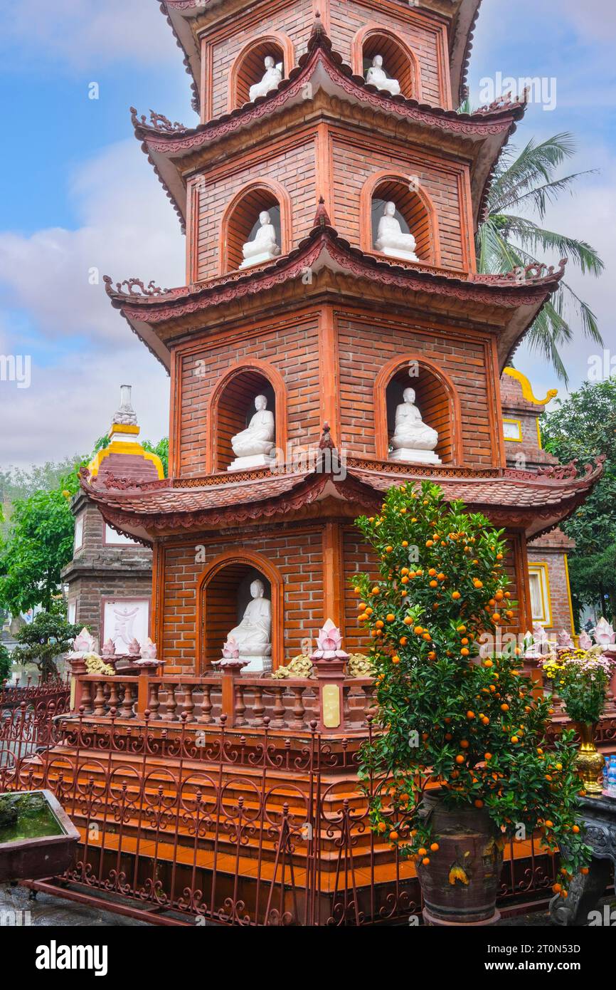 Hanoi, Vietnam. Tran Quoc Pagoda, Oldest Buddhist Temple in Hanoi ...