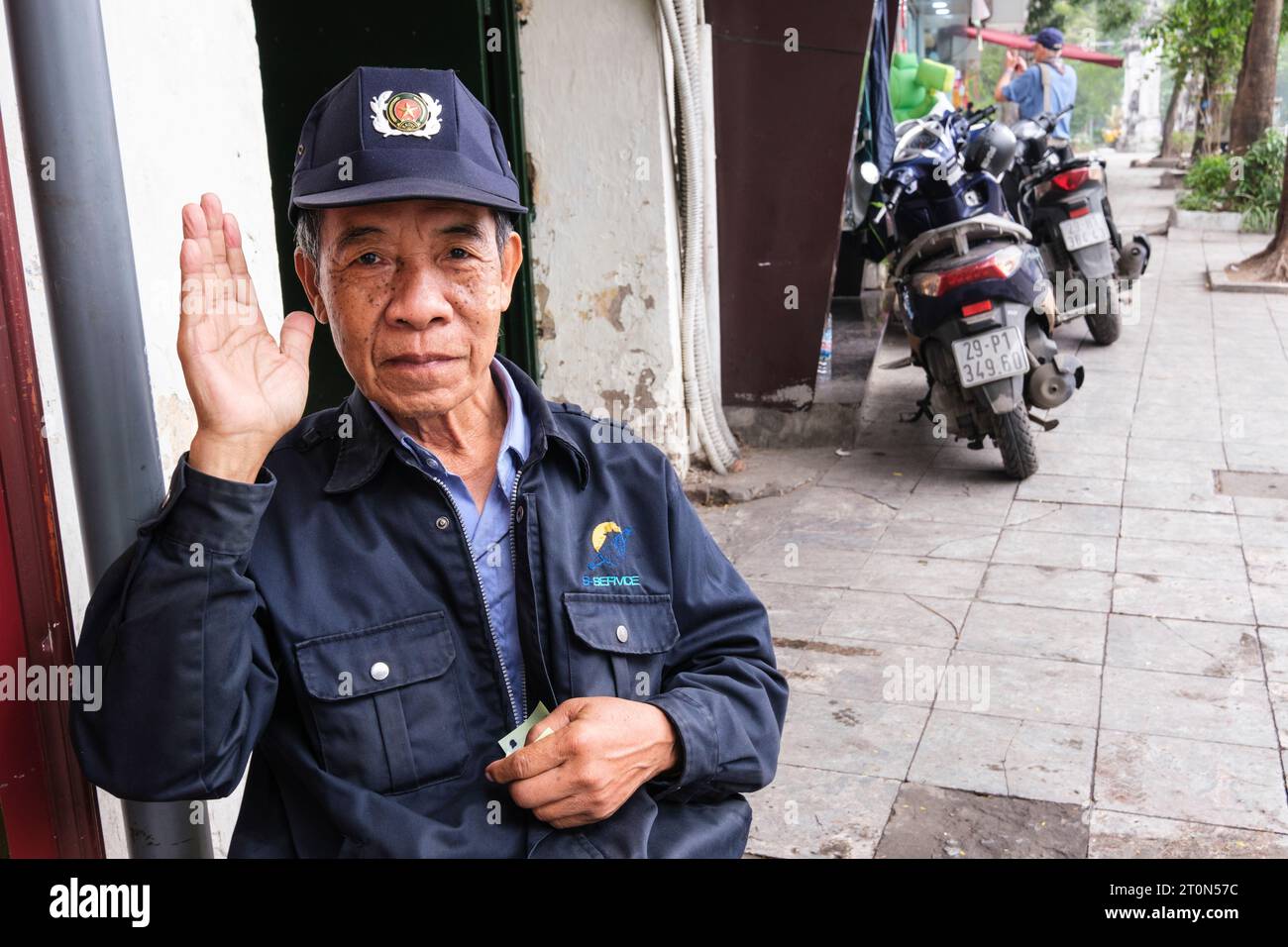 Hanoi, Vietnam. Security Guard Stock Photo - Alamy