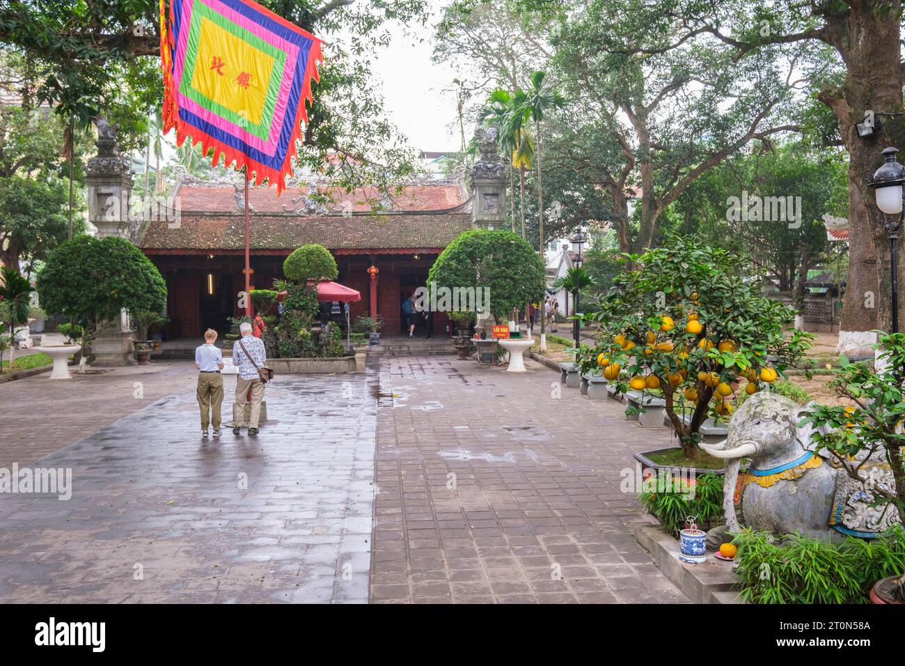 Hanoi, Vietnam. Quan Thanh Temple, a Taoist Temple, Entry Courtyard ...