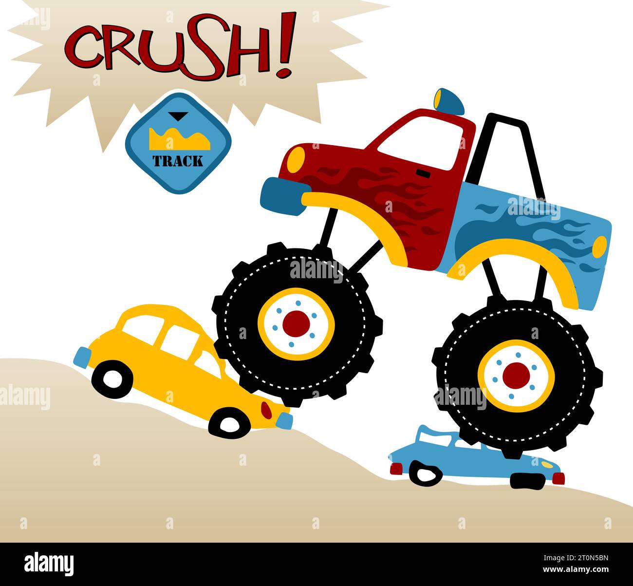 Cartoon monster truck hi-res stock photography and images - Alamy