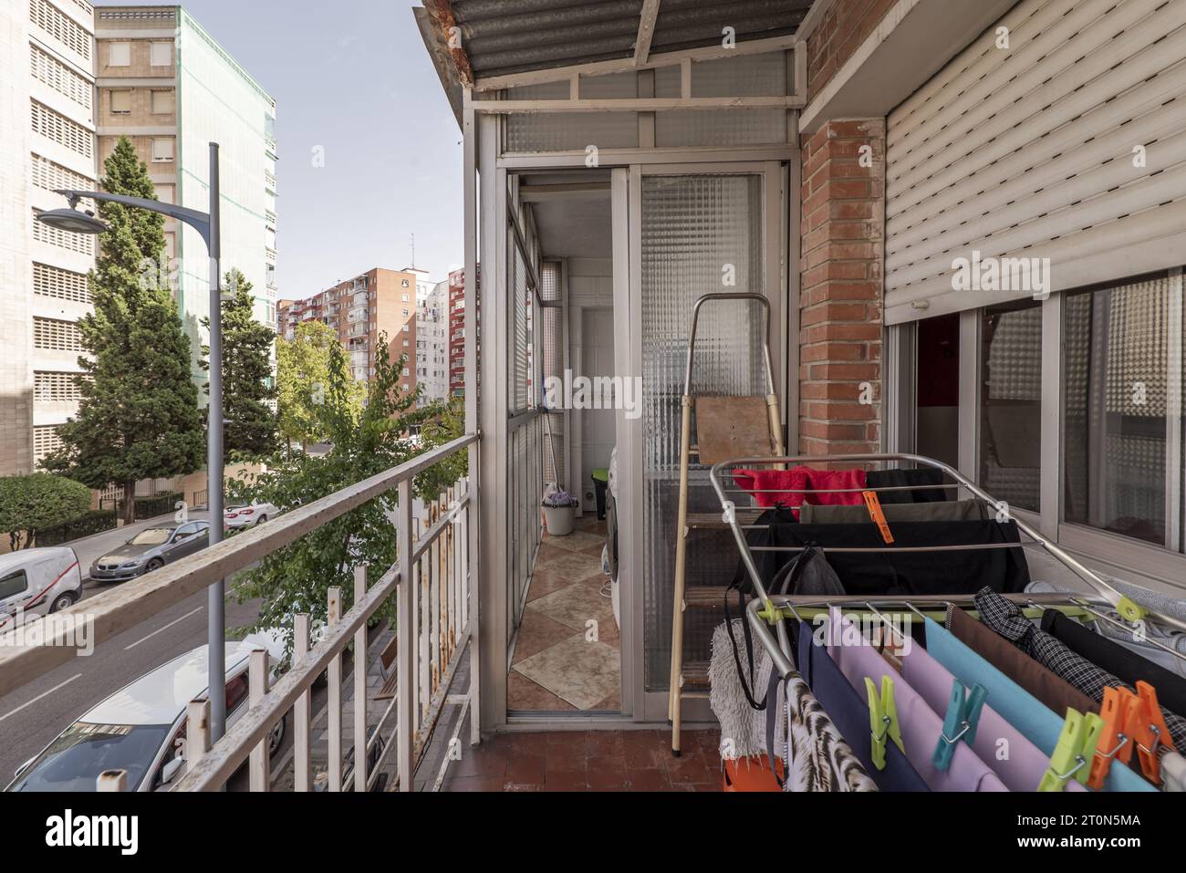Housing part of an open terrace Stock Photo - Alamy
