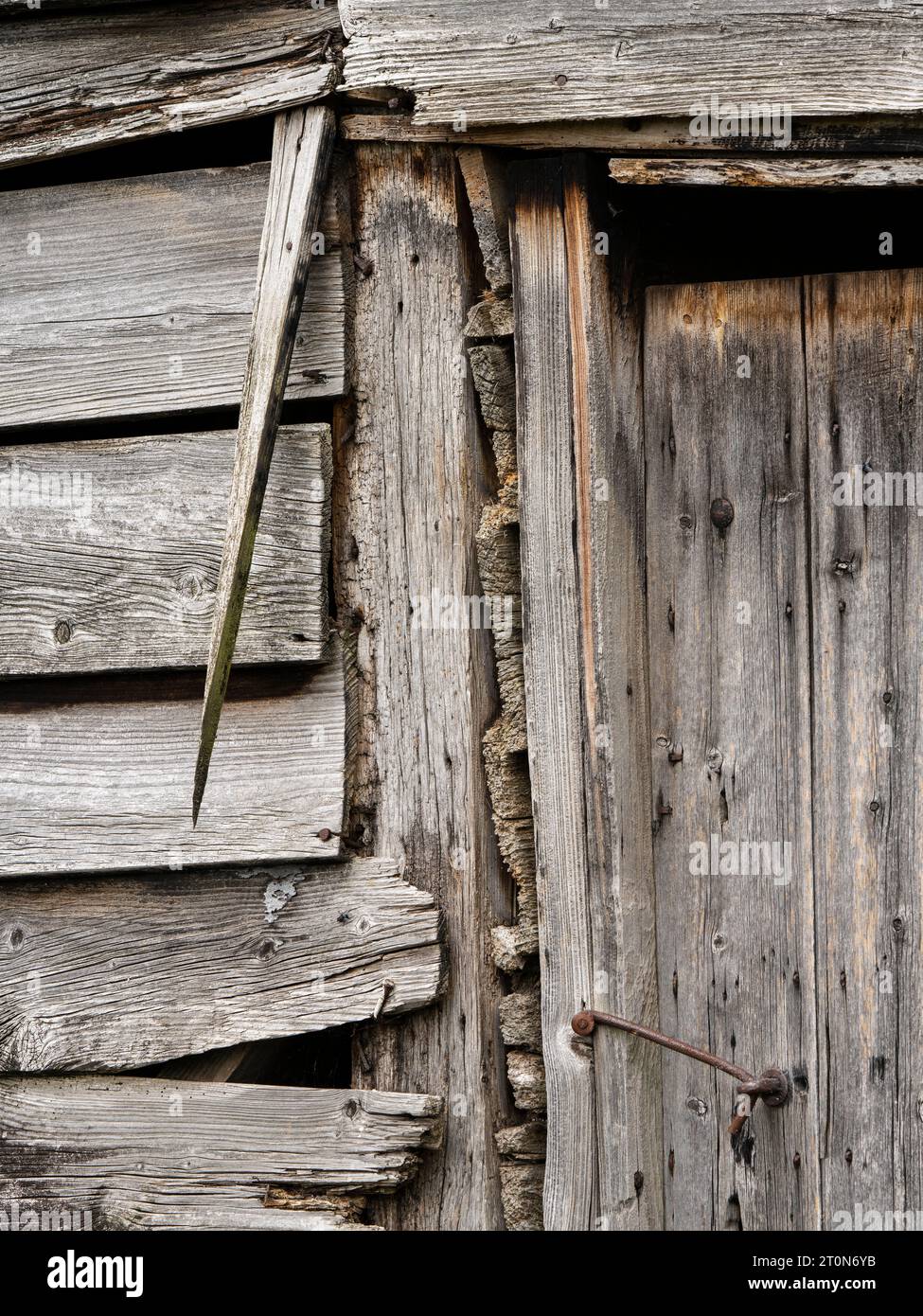Old Wooden Barn, Hopesay, Craven Arms, Shropshire, England, UK Stock ...