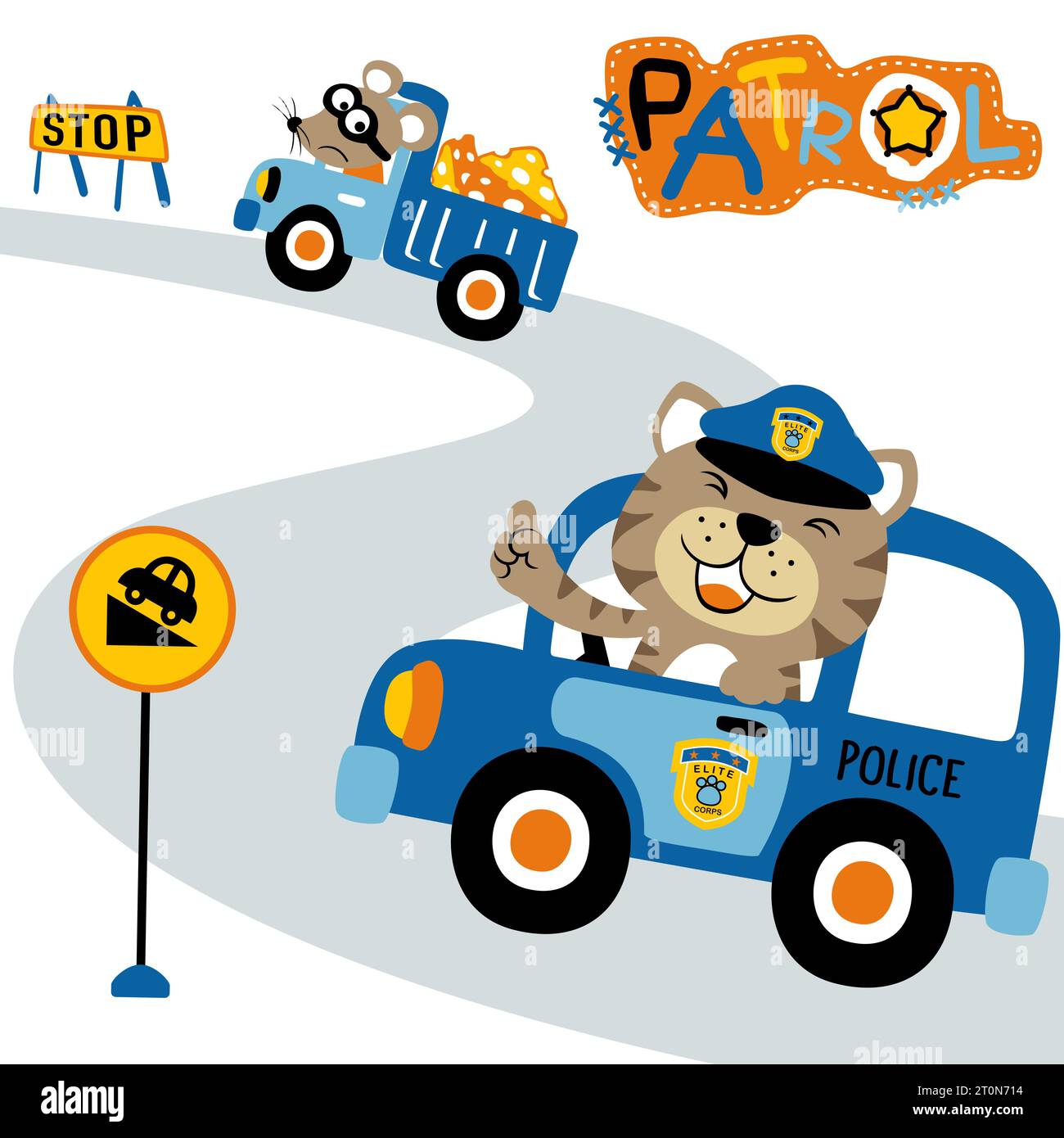 Chasing mice Stock Vector Images - Alamy