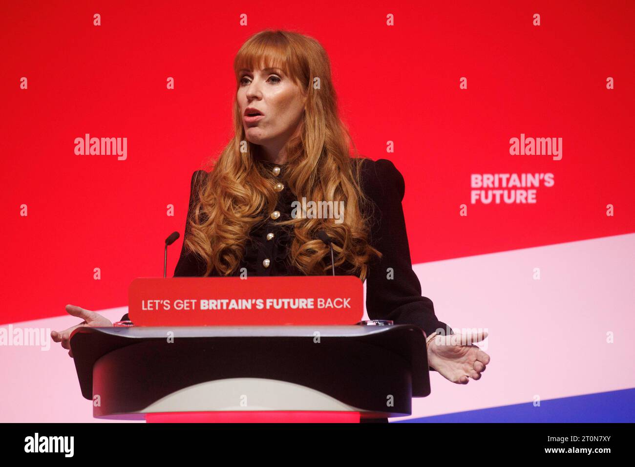 Liverpool, UK. 8th Oct, 2023. Deputy Leader of the Labour Party and ...